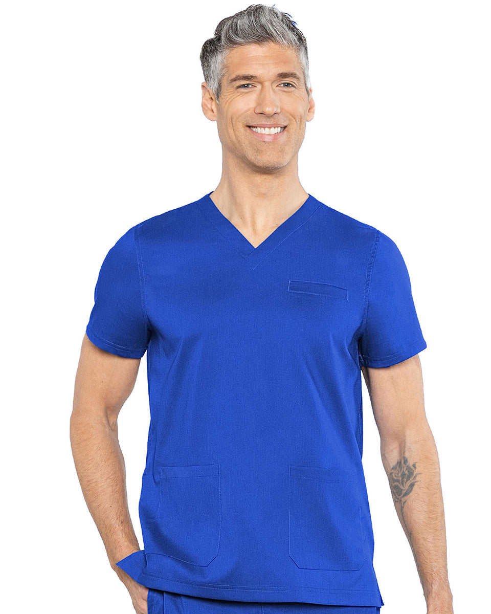 RothWear Men's Scrub Set - Royal | Professional Nurses Scrubs For Men ...