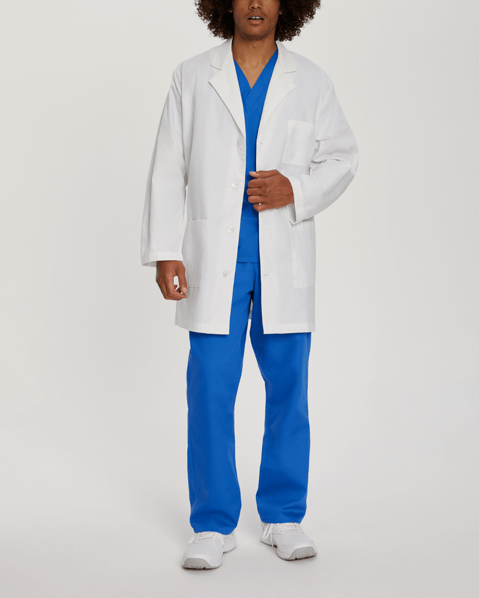 Landau Men's Short Lab Coat - 3148 – Hunter Scrubs